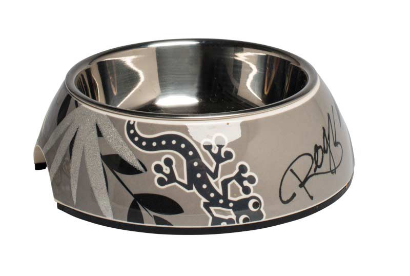 Rogz 2-in-1 Medium 350ml Bubble Dog Bowl, Silver Gecko Design – BARF4Dogs